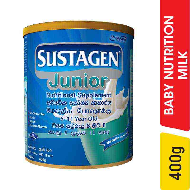 Sustagen Junior Vanilla - 400.00 g – Aus Lanka Delivery