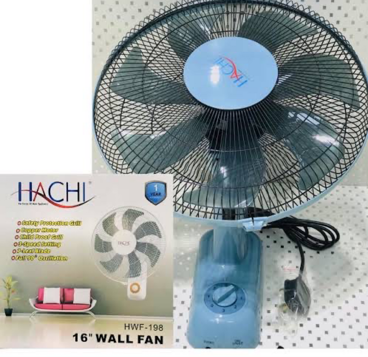 HACHI Wall Fan – Aus Lanka Delivery