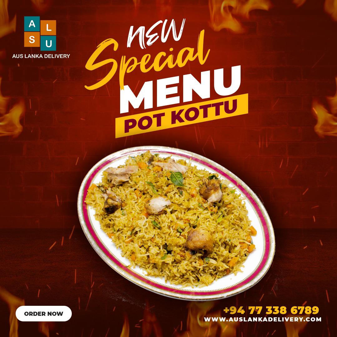 Chicken String Hoppers Kottu in Claypot (Serves 4) Dinner only – Aus ...